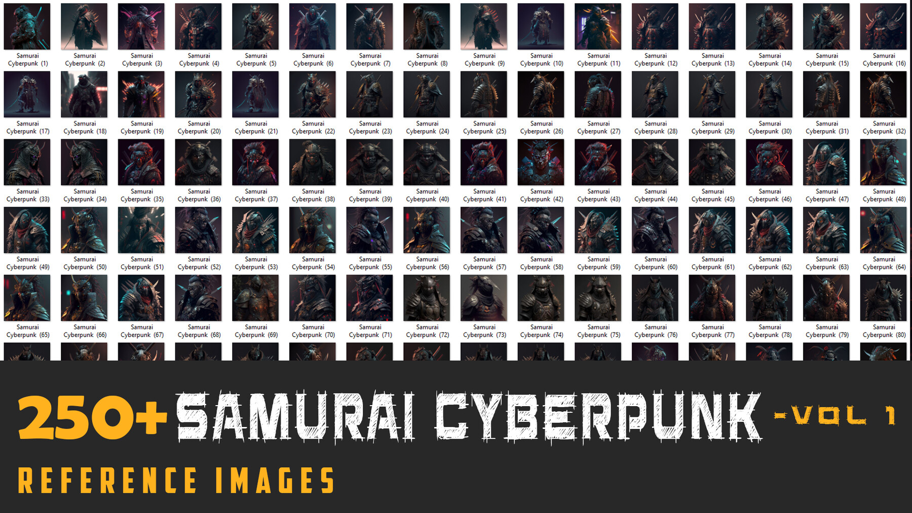 ArtStation - Samurai Cyberpunk Reference _VOL 01 | Artworks