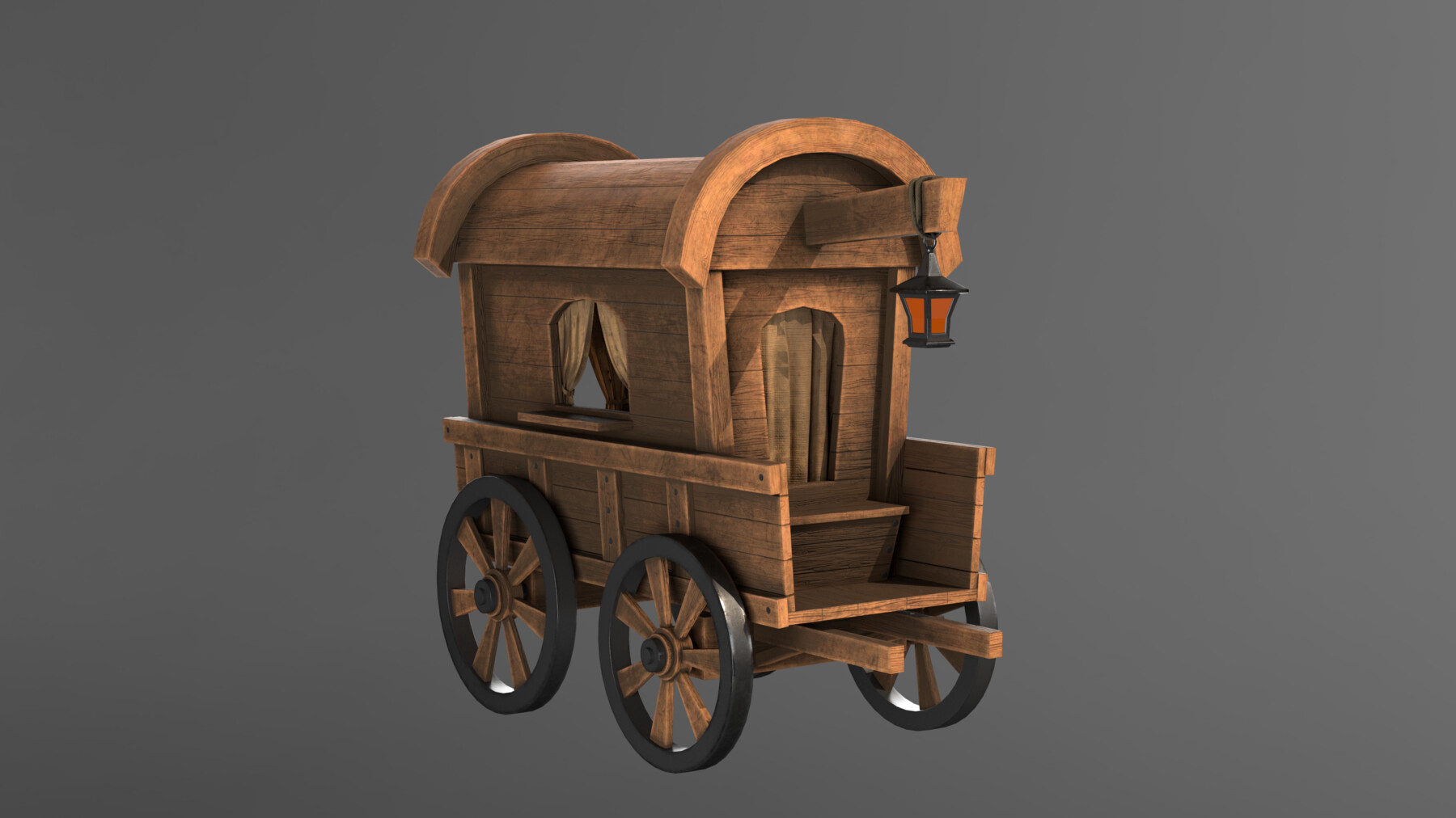 ArtStation - Stylized 3D Game Cart | Game Assets