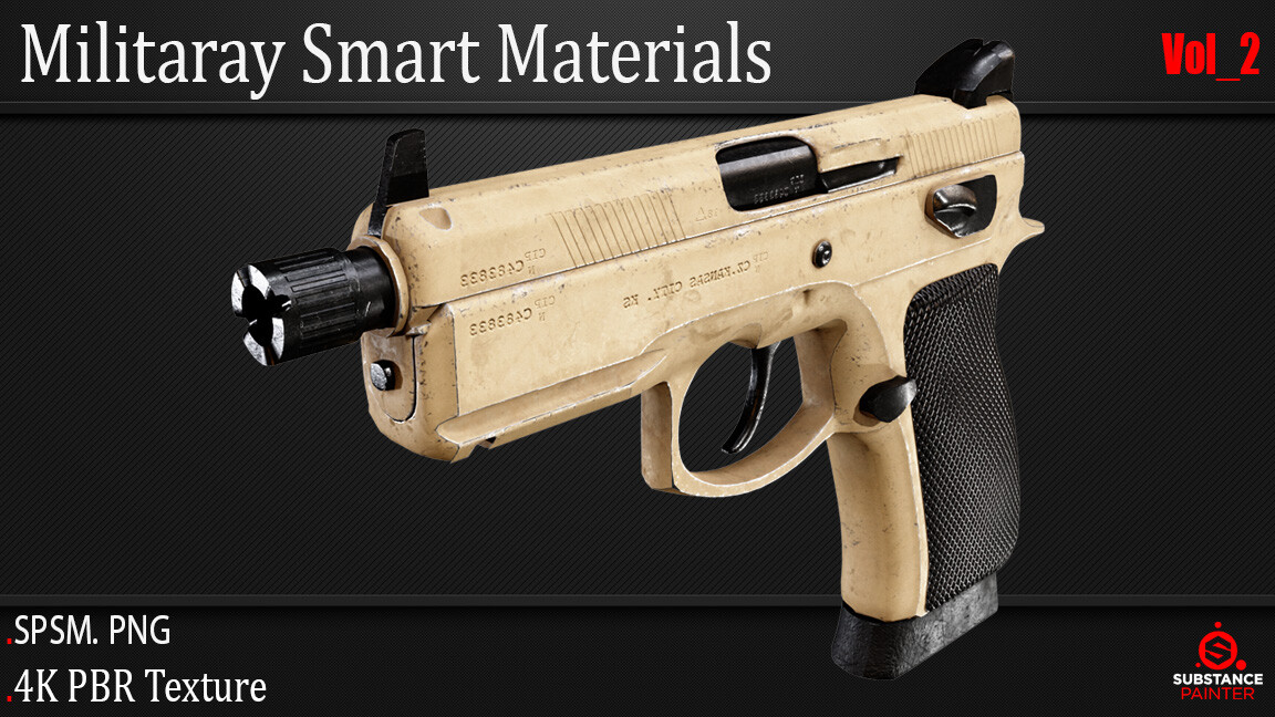 ArtStation - Military Smart Materials +4K PBR Texture Vol_2 | Game Assets