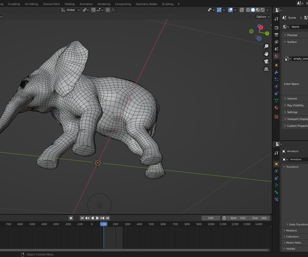 ArtStation - Baby Elephant Rigged and Animation Unity V02 | Game Assets