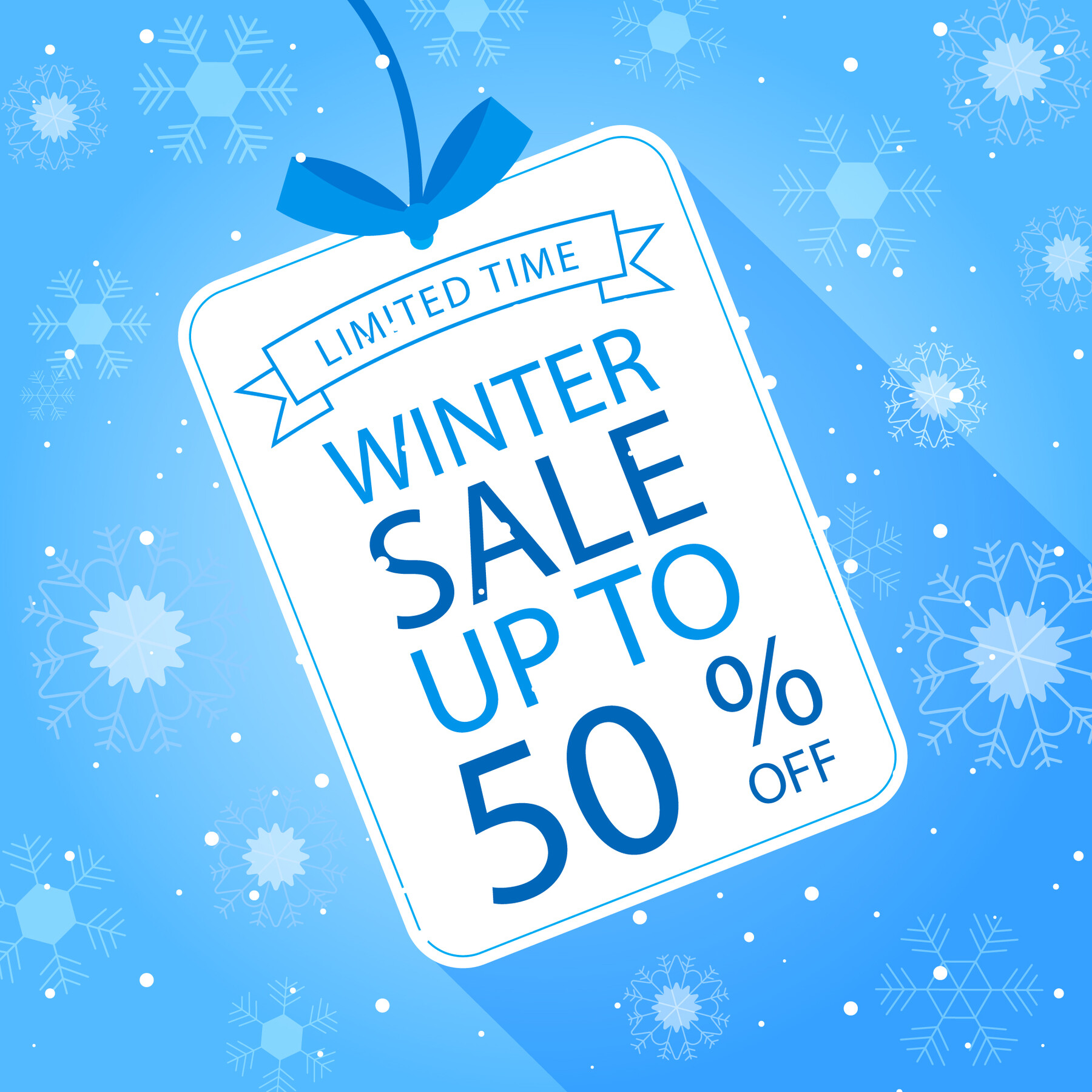 ArtStation - Winter sale concept flat design AI and EPS Template File ...