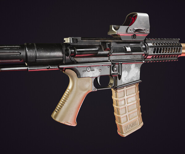 ArtStation - M4A1 Custom | Game Assets