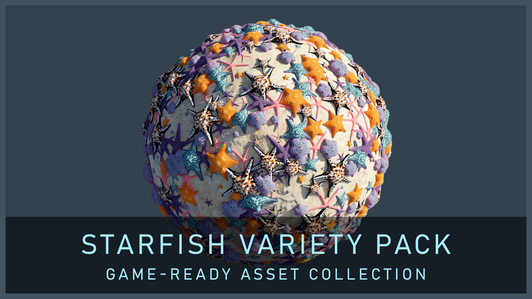 ArtStation - Starfish Variety Pack 4 | Game Assets