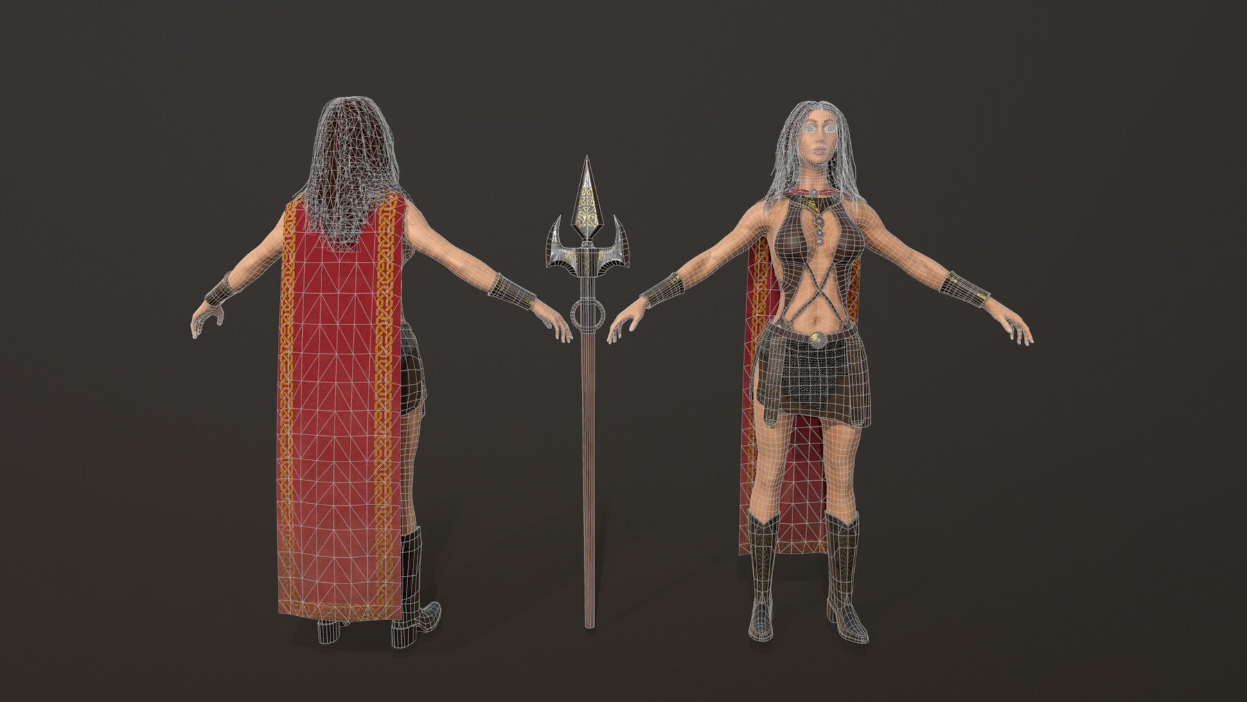ArtStation - Freya - Low Poly Character 3D/ Rigged-Animated | Resources