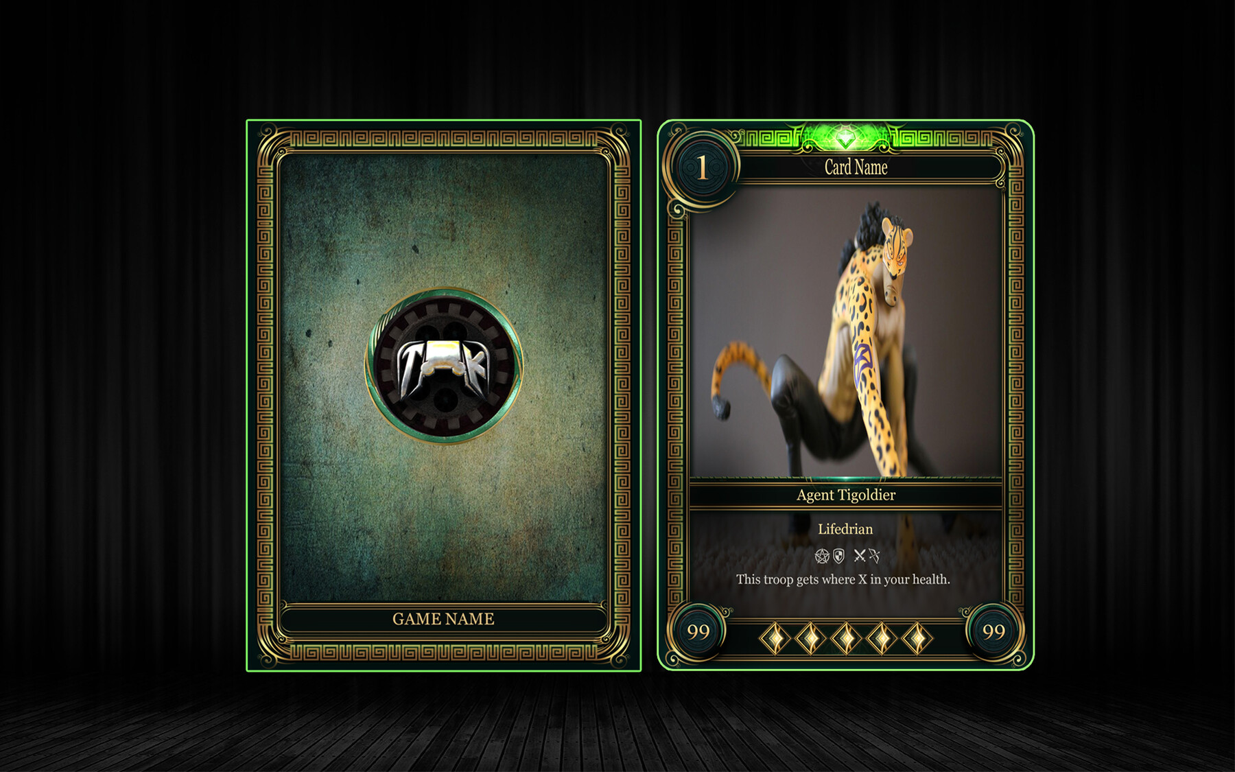 ArtStation - TCG Card template Photoshop V3 | Game Assets