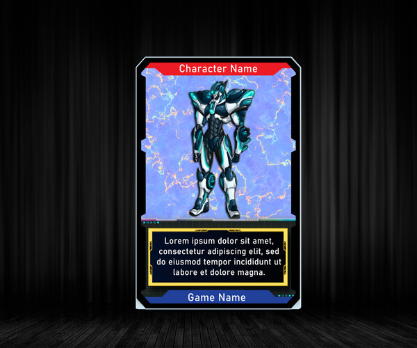 ArtStation - Gaming Nft Card Template Photoshop | Artworks