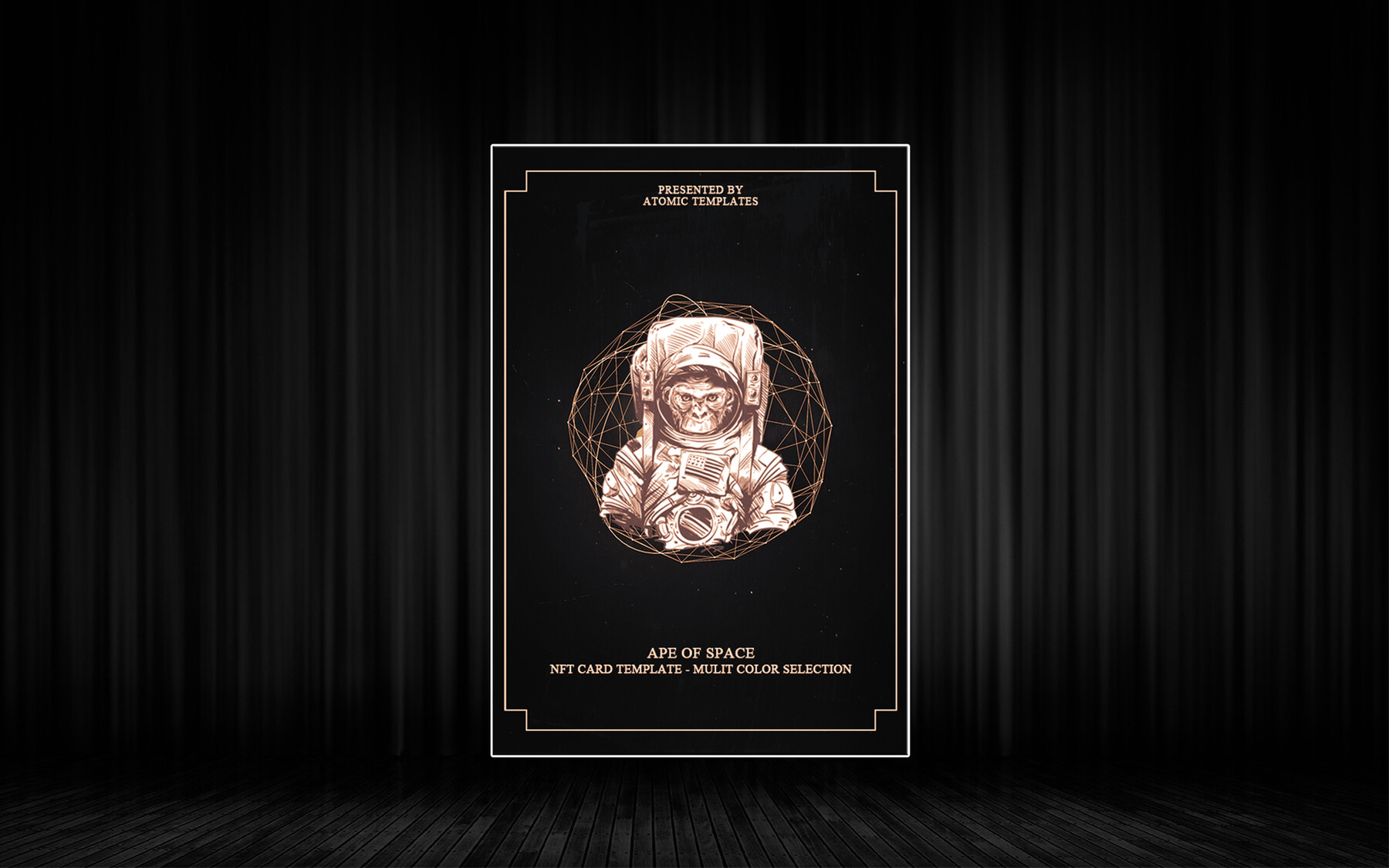 ArtStation - Ape of Space NFT card PSD template | Artworks