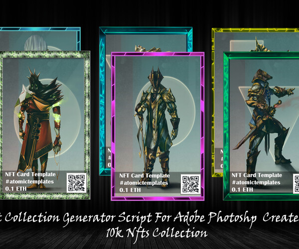 ArtStation - NFT COLLECTION GENERATOR PHOTOSHOP Version 2 | Artworks