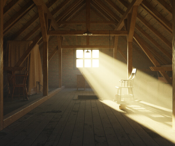 ArtStation - Attic 3d Scene | Resources