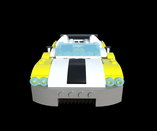 ArtStation - Fast Car Lego | Game Assets