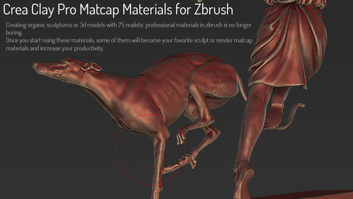 ArtStation - Crea Clay Pro Matcap Materials for Zbrush | Resources