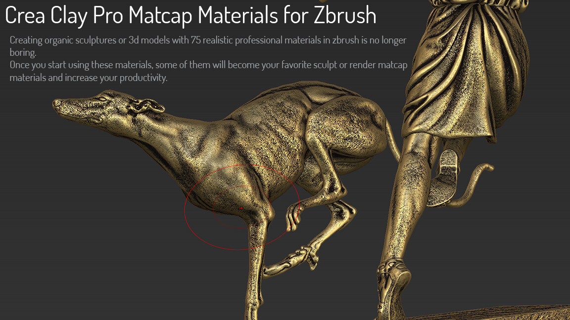 ArtStation - Crea Clay Pro Matcap Materials for Zbrush | Resources