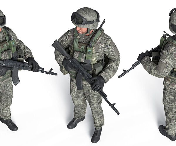 ArtStation - MILITARY Game Ready Croatian Soldier Character | Game Assets