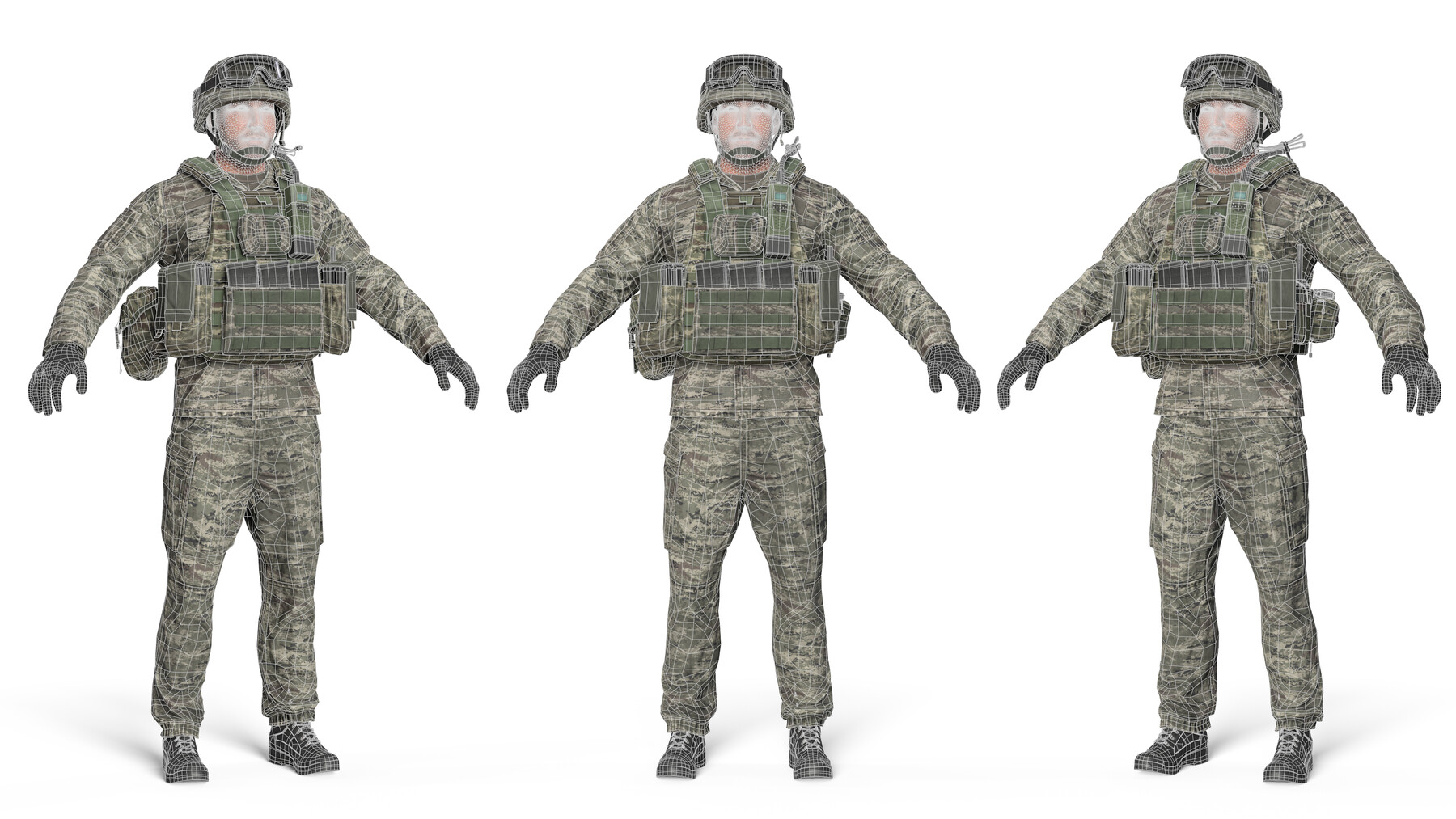 ArtStation - MILITARY Game Ready Croatian Soldier Character | Game Assets
