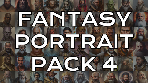 ArtStation - VTT / TTRPG - Fantasy Portrait Pack - Free Sample | Game ...