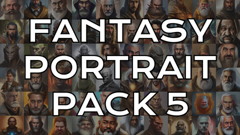 ArtStation - VTT / TTRPG - Fantasy Portrait Pack 5 - 200 Characters ...