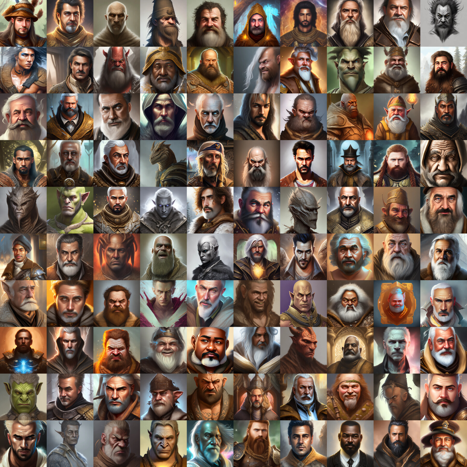 ArtStation - VTT / TTRPG - Fantasy Portrait Pack 5 - 200 Characters ...