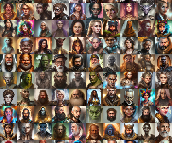 ArtStation - VTT / TTRPG - Fantasy Portrait Pack 8 - 200 Characters ...