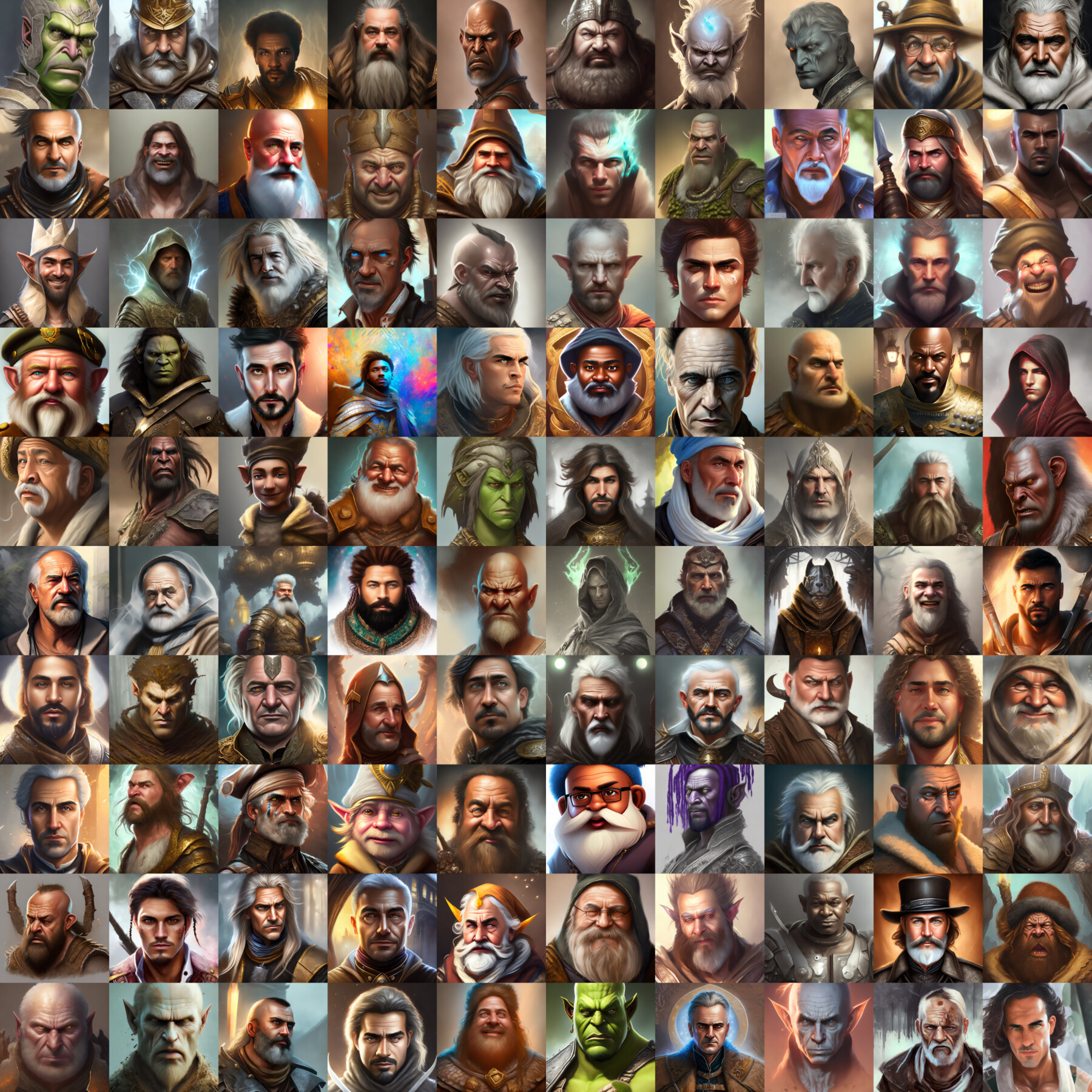 ArtStation - VTT / TTRPG - Fantasy Portrait Pack 10 - 200 Characters ...
