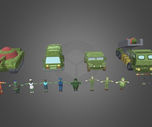 ArtStation - Military Zombie APOCALYPSE Bundle | Game Assets