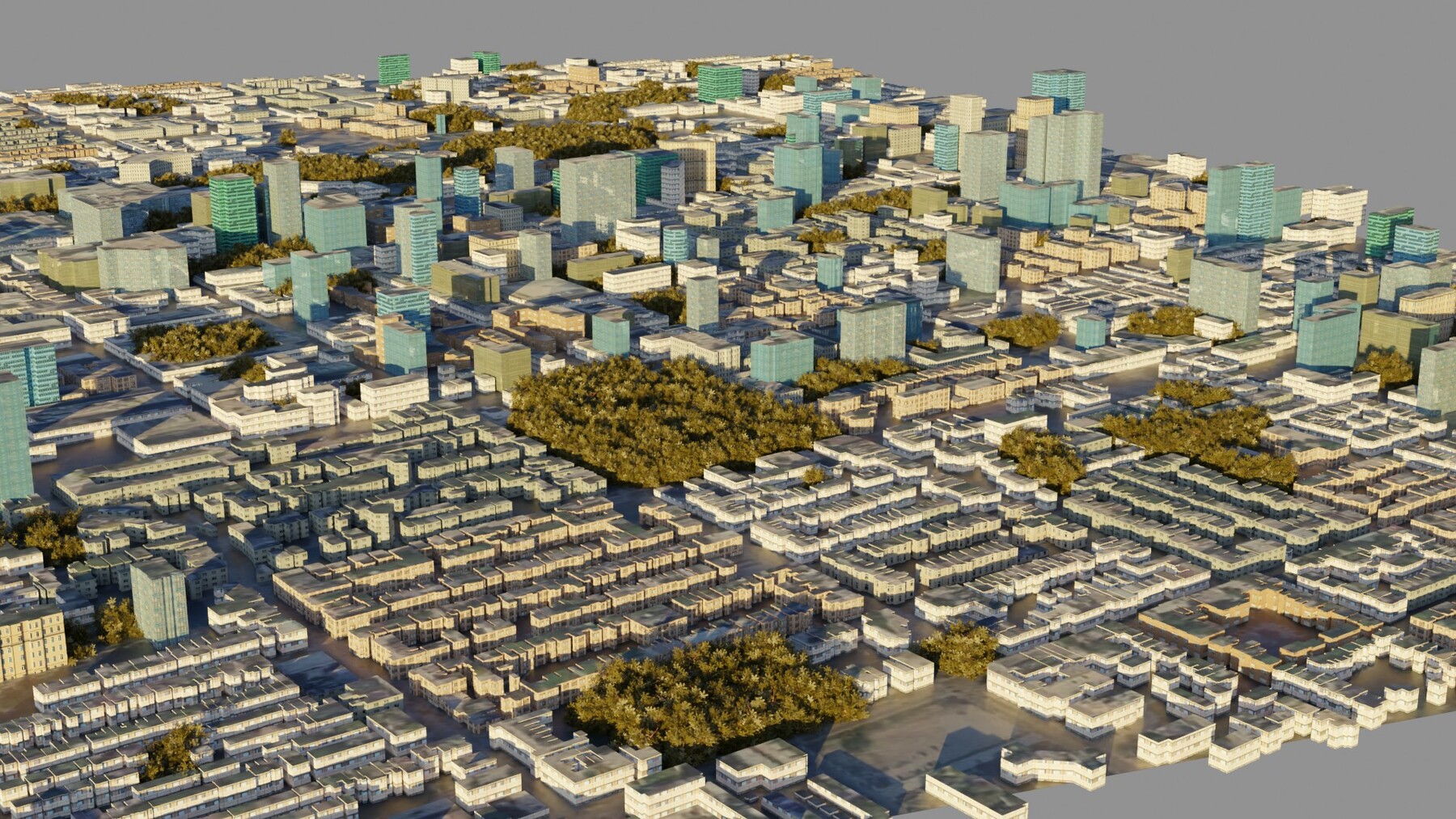 ArtStation - City Scape 3D model | Game Assets