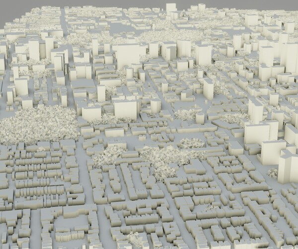 ArtStation - City Scape 3D model | Game Assets