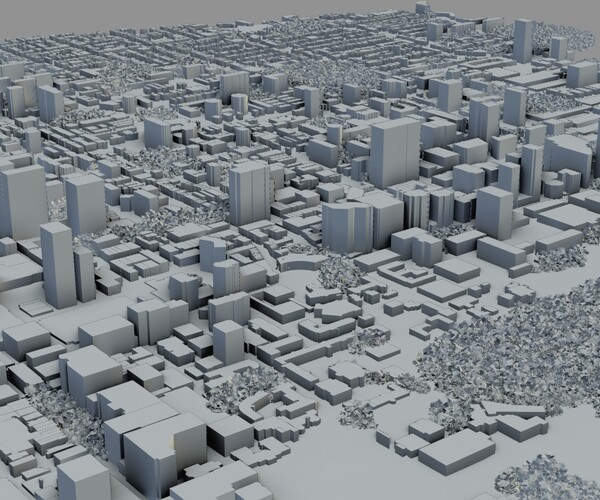 ArtStation - City Scape 3D model | Game Assets