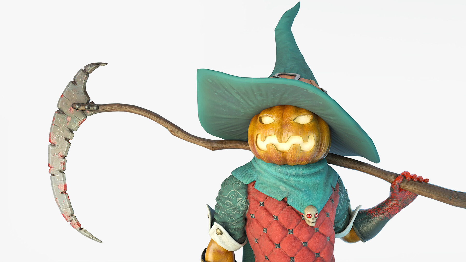 ArtStation - Pumpkin souls reaper Low-poly 3D model | Game Assets