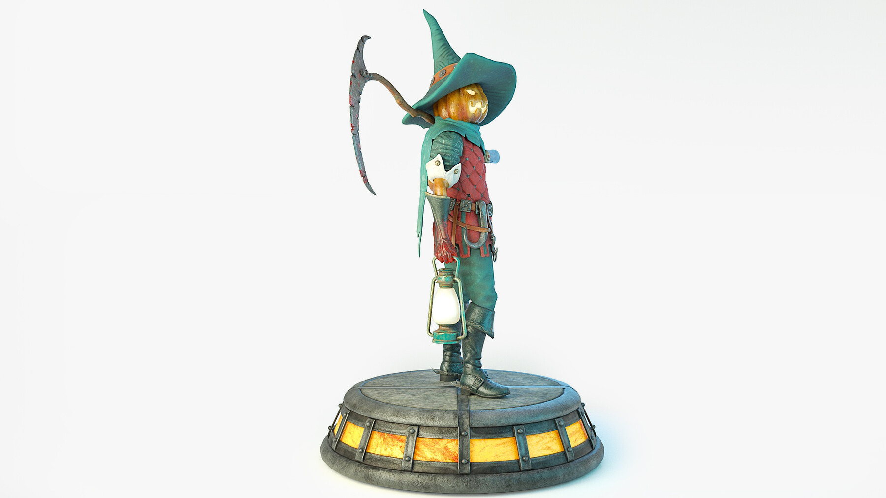 ArtStation - Pumpkin souls reaper Low-poly 3D model | Game Assets