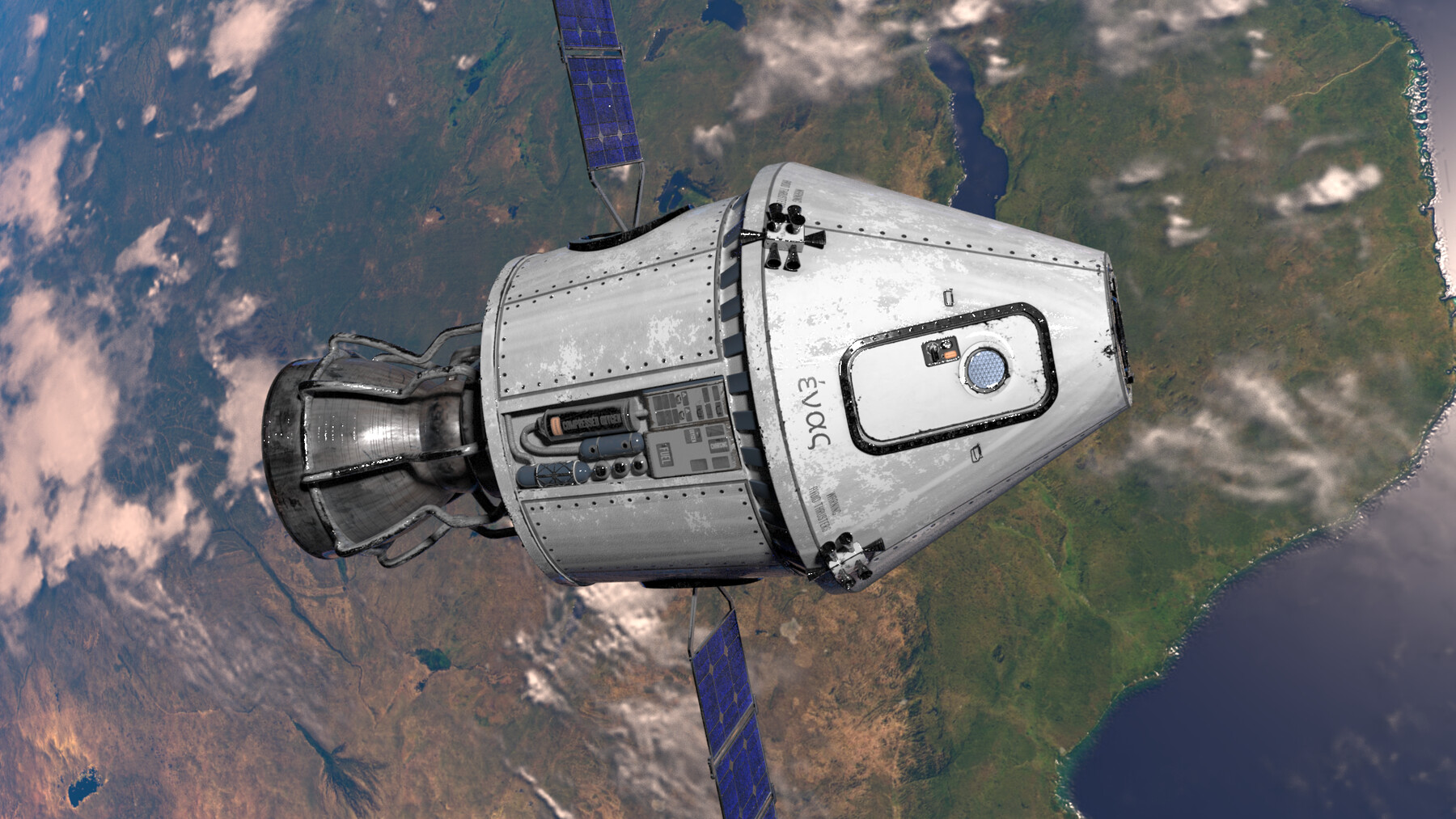 ArtStation - Spaceship - Command module | Game Assets