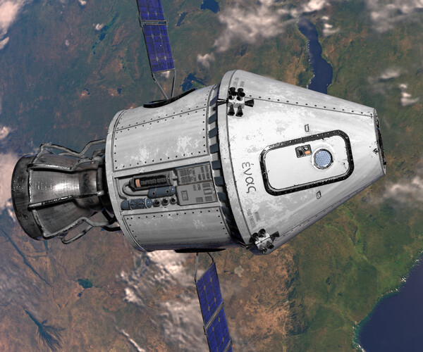 ArtStation - Spaceship - Command module | Game Assets