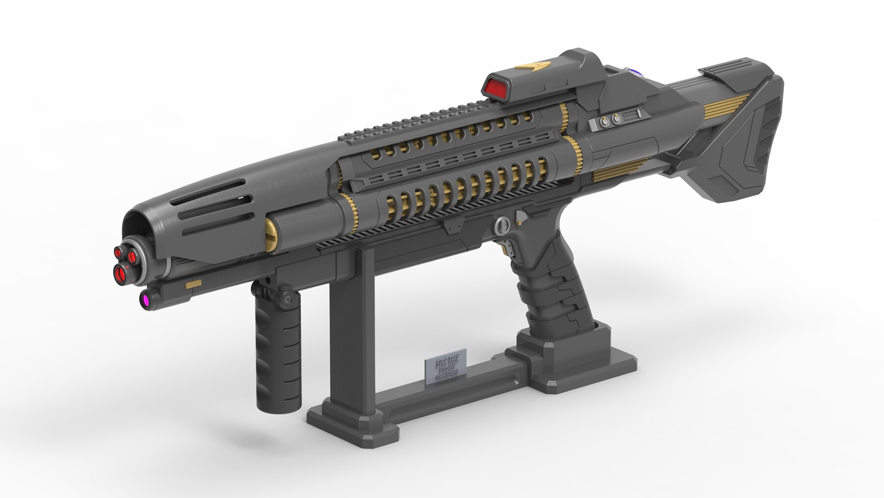 Artstation Starfleet Phaser Rifle Star Trek Discovery Printable 3d Model Stl Files