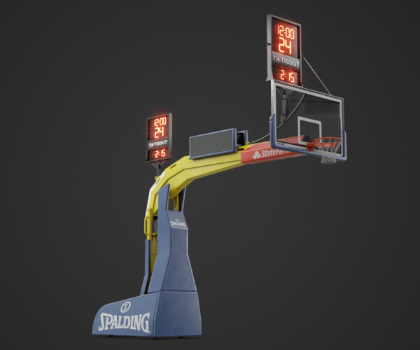 ArtStation - Basketball Hoop System 3D Model | Game Assets