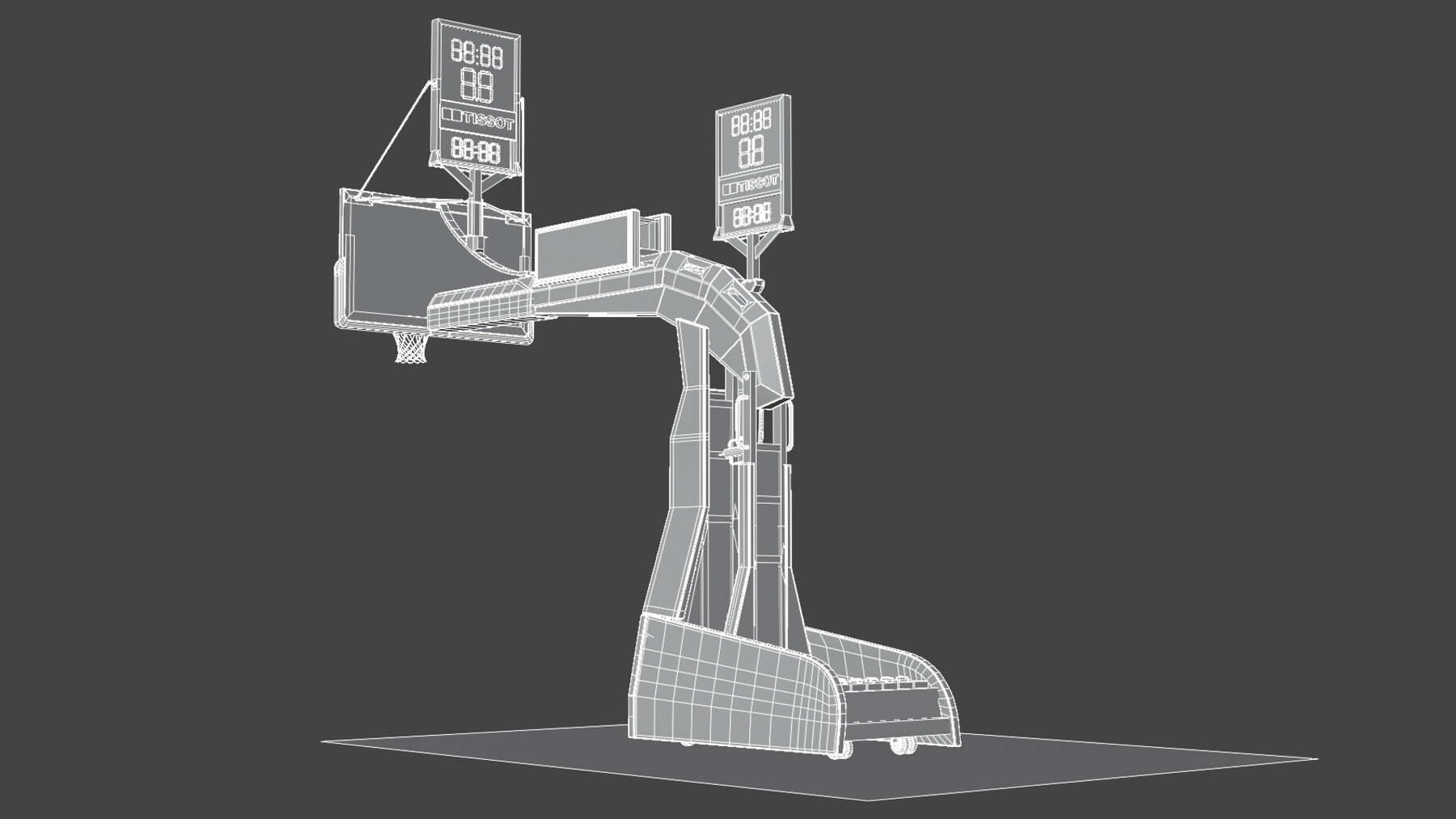 ArtStation - Basketball Hoop System 3D Model | Game Assets