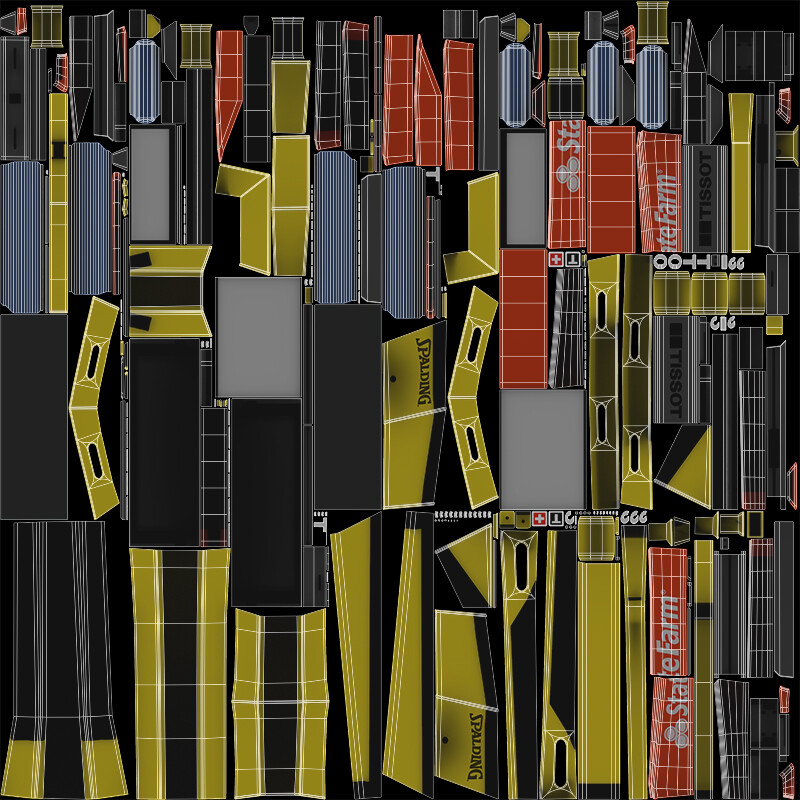 ArtStation - Basketball Hoop System 3D Model | Game Assets