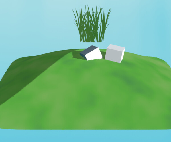 ArtStation - Blender 3D Anime Style Grass | Resources