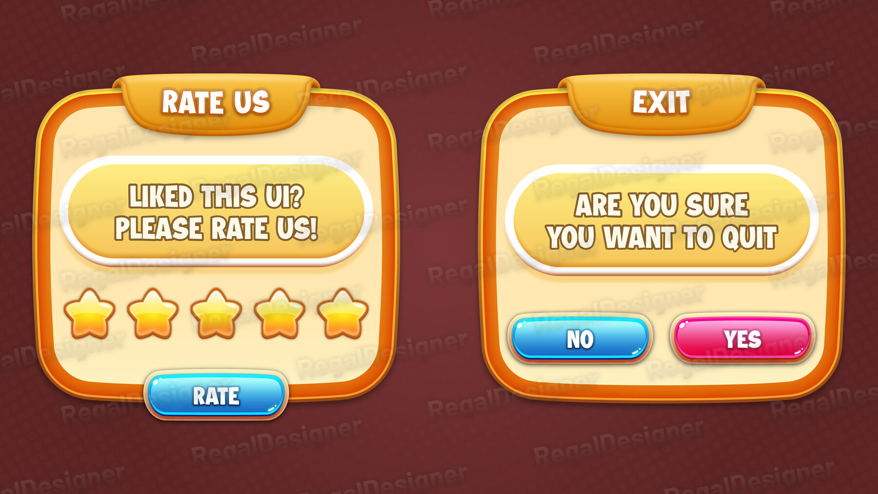 ArtStation - The Soft Style Game UI Kit: A Must-Have for Any Casual or Puzzle Game | Game Assets