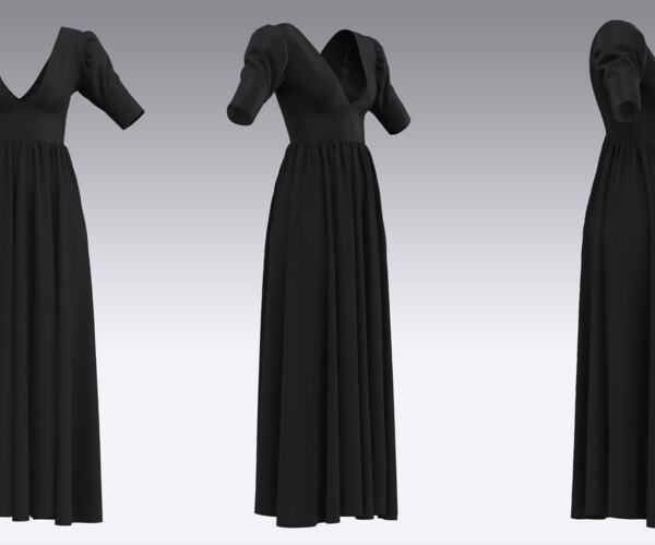 ArtStation - Dress Outfits MD CLO 3D ZPRJ ZPAC project files 3D model ...