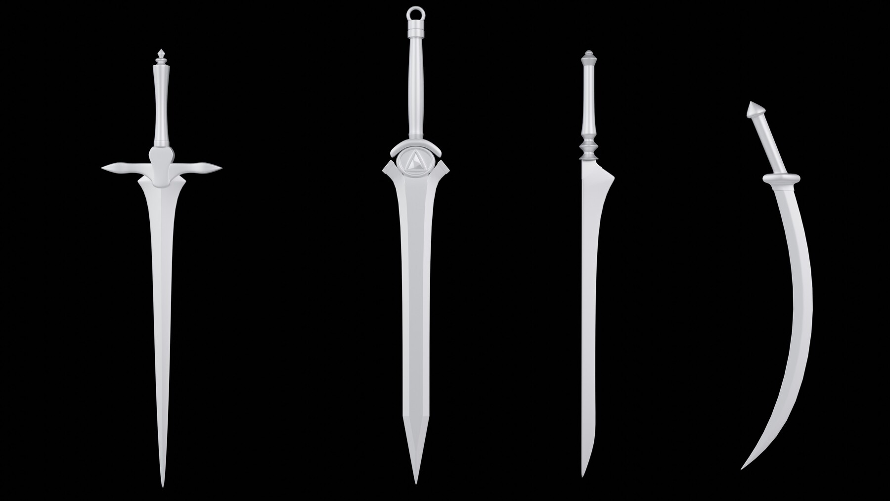 ArtStation - 25 SWORD ARMOR BASEMESH_vol1 | Game Assets