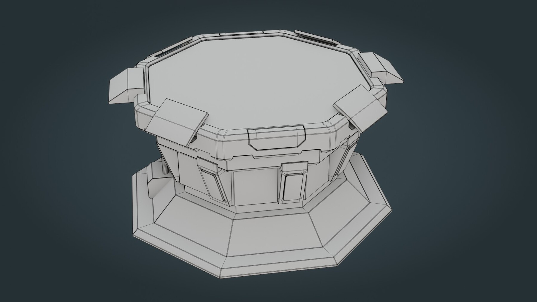 ArtStation - Sci-fi Work Bench - Low poly - PBR - Game ready | Game Assets