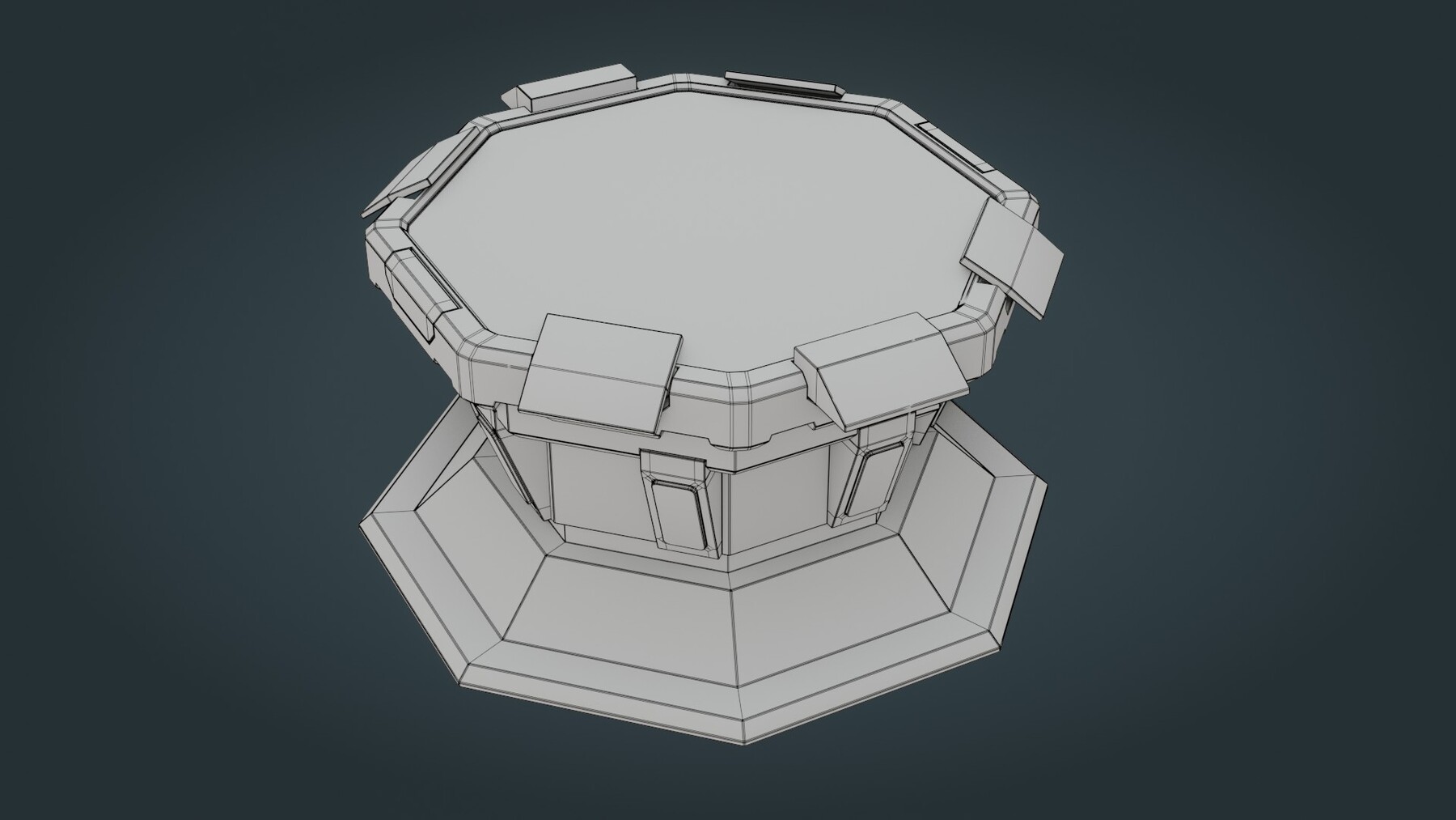 ArtStation - Sci-fi Work Bench - Low poly - PBR - Game ready | Game Assets