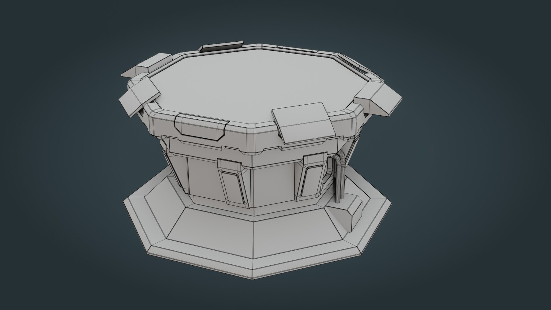 ArtStation - Sci-fi Work Bench - Low poly - PBR - Game ready | Game Assets