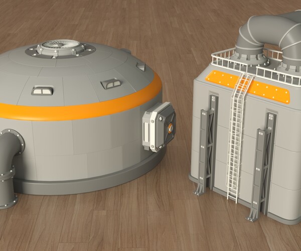 ArtStation - Industrial Tanks - part - 4 - 30 pieces | Resources