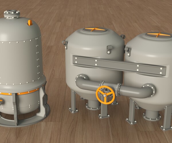 ArtStation - Industrial Tanks - part - 4 - 30 pieces | Resources