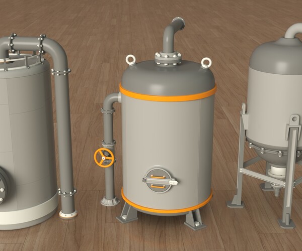 ArtStation - Industrial Tanks - part - 4 - 30 pieces | Resources