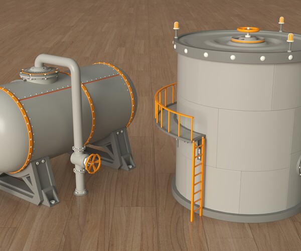 ArtStation - Industrial Tanks - part - 4 - 30 pieces | Resources