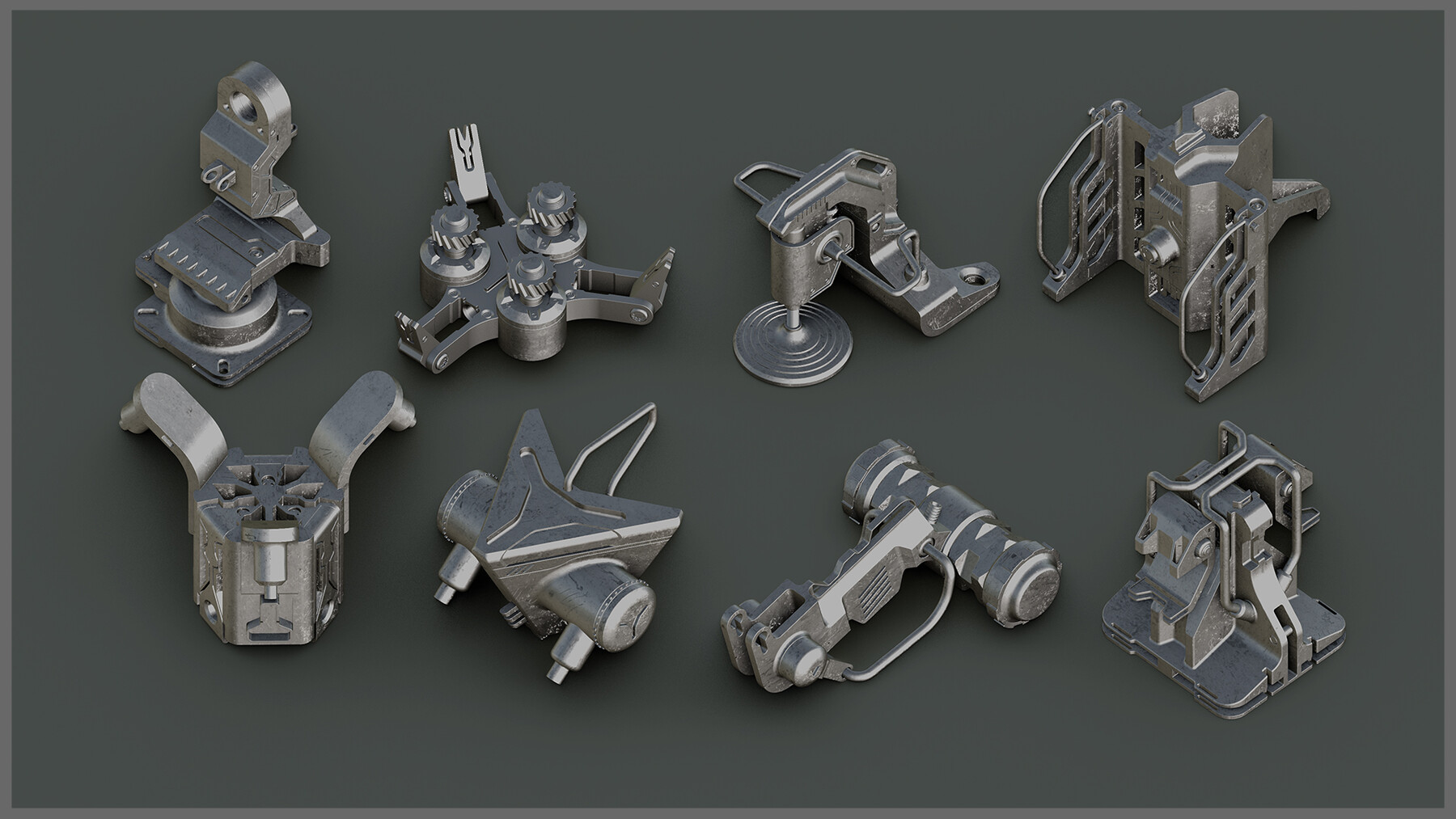 ArtStation - Sci-Fi Hard Surface KITBASH 35 DETAILS | Resources