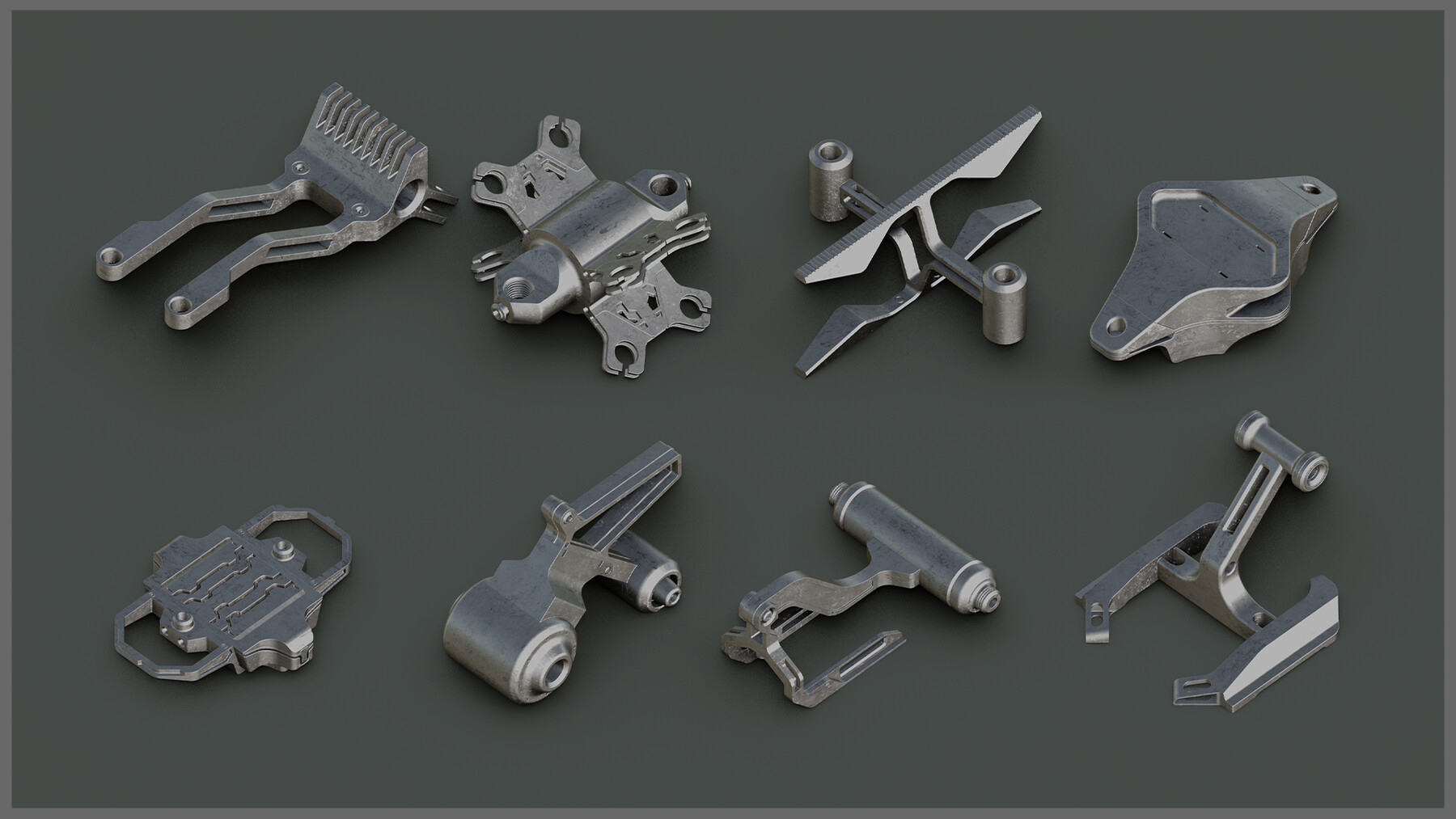 ArtStation - Sci-Fi Hard Surface KITBASH 35 DETAILS | Resources