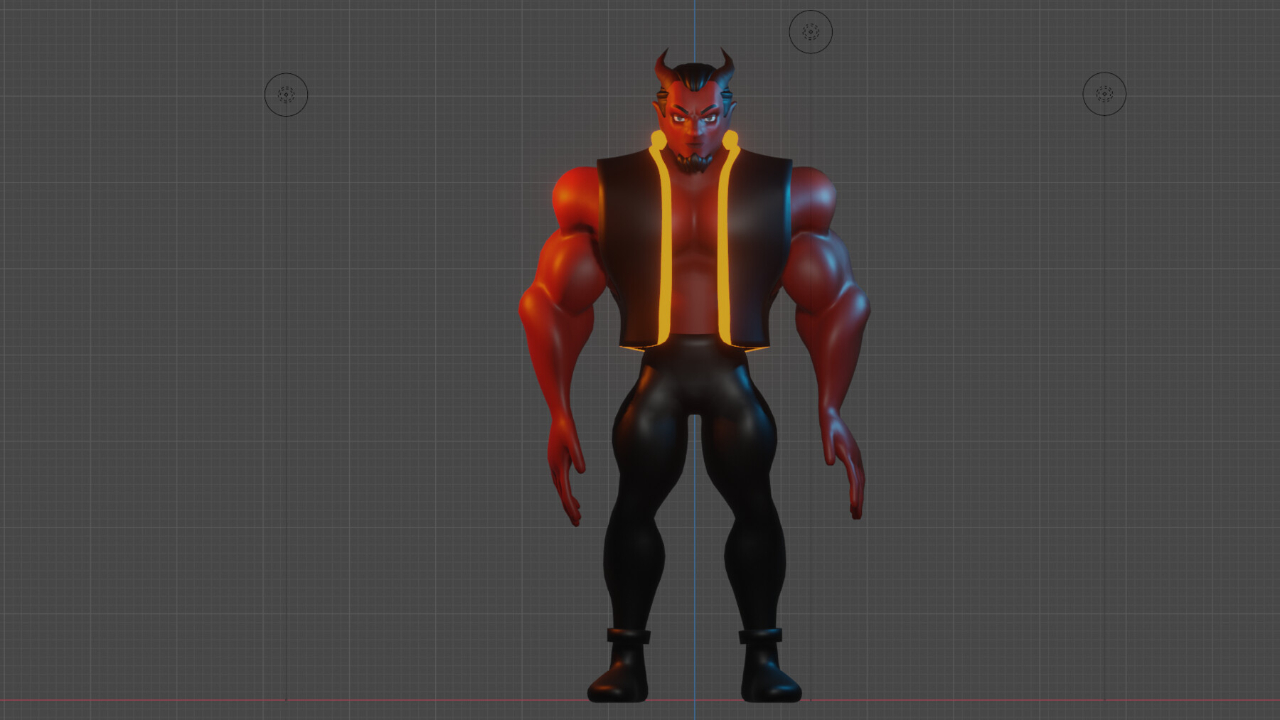 ArtStation - Devil Low Poly Game ready 3d Model (Rigged) | Game Assets