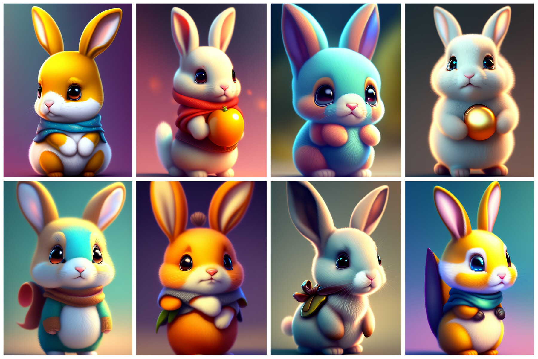 ArtStation - Adorable Cartoon Rabbit 8 JPEG | Artworks